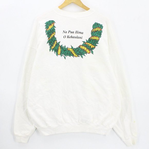 Hanes | Shirts | Vintage Hanes Crewneck Sweatshirt Men White Na Pua ...